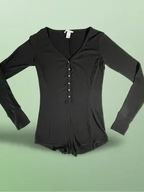 Victoria's Secret | Pants & Jumpsuits | Victorias Secret Black Ribbed ...
